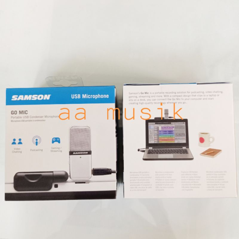 Jual SAMSON GO MIC USB MICROPHONE DAMSON GOMIC ORIGINAL | Shopee Indonesia
