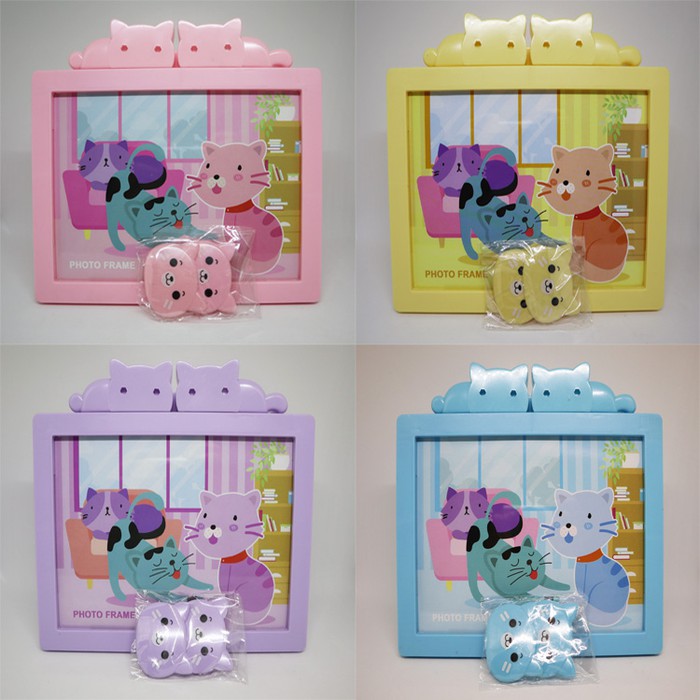 Jual FRAME BINGKAI FOTO MOTIF KUCING TIPE 9077 / BINGKAI PHOTO MEOW ...