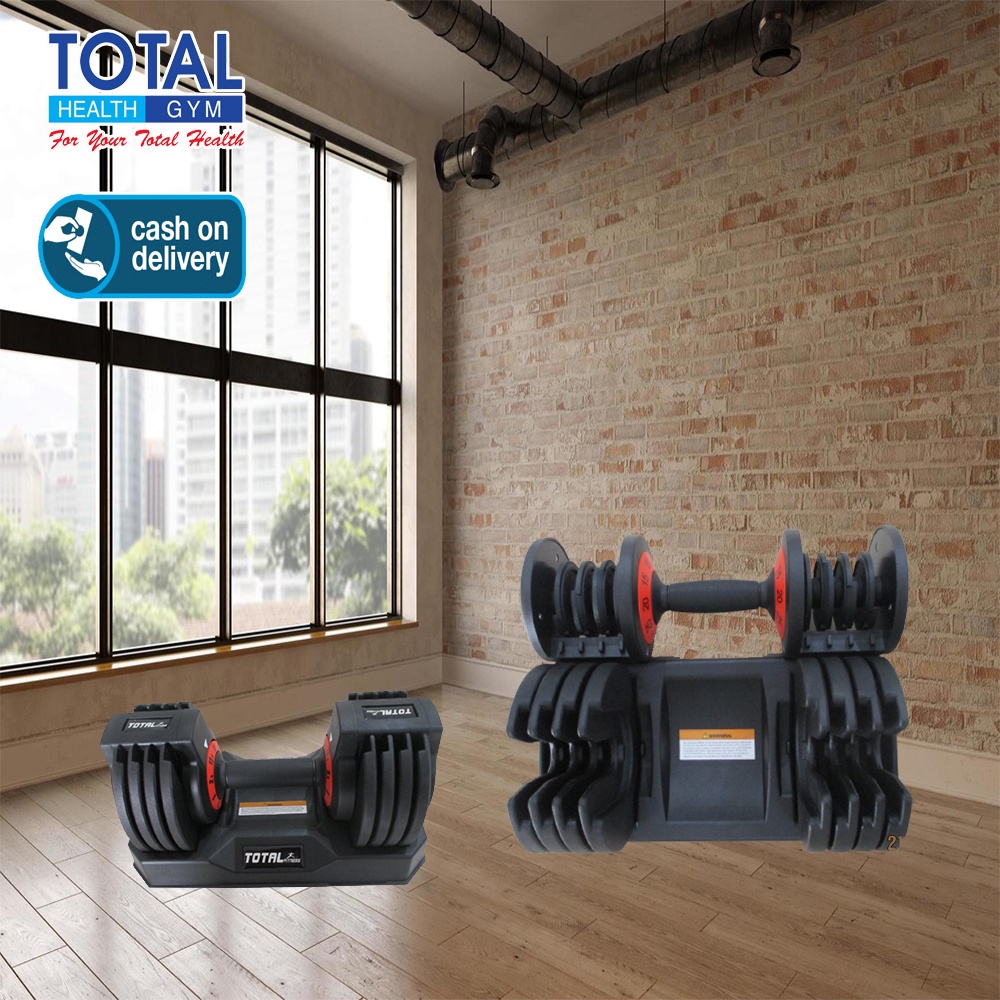 Jual NEW !! Adjustable Dumble 12,5 Kg Total Fitness | Shopee Indonesia
