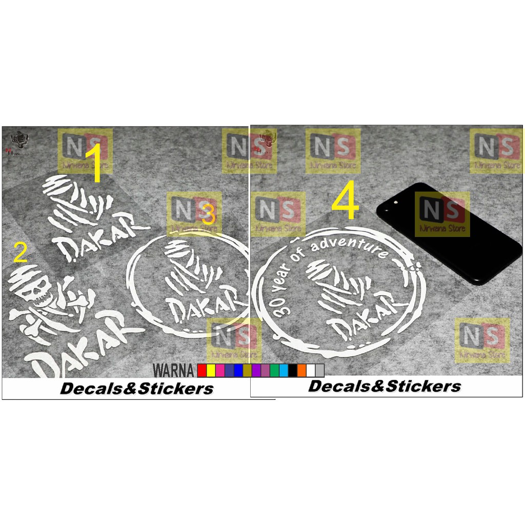 Jual sticker stiker dakar rally mobil motor laptop | Shopee Indonesia