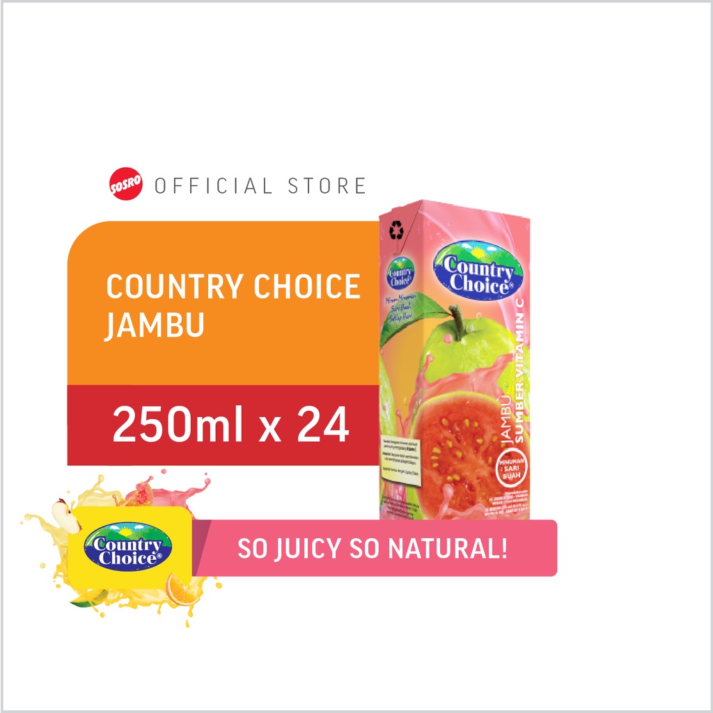Jual Country Choice Guava 250 ML isi 24pcs | Shopee Indonesia