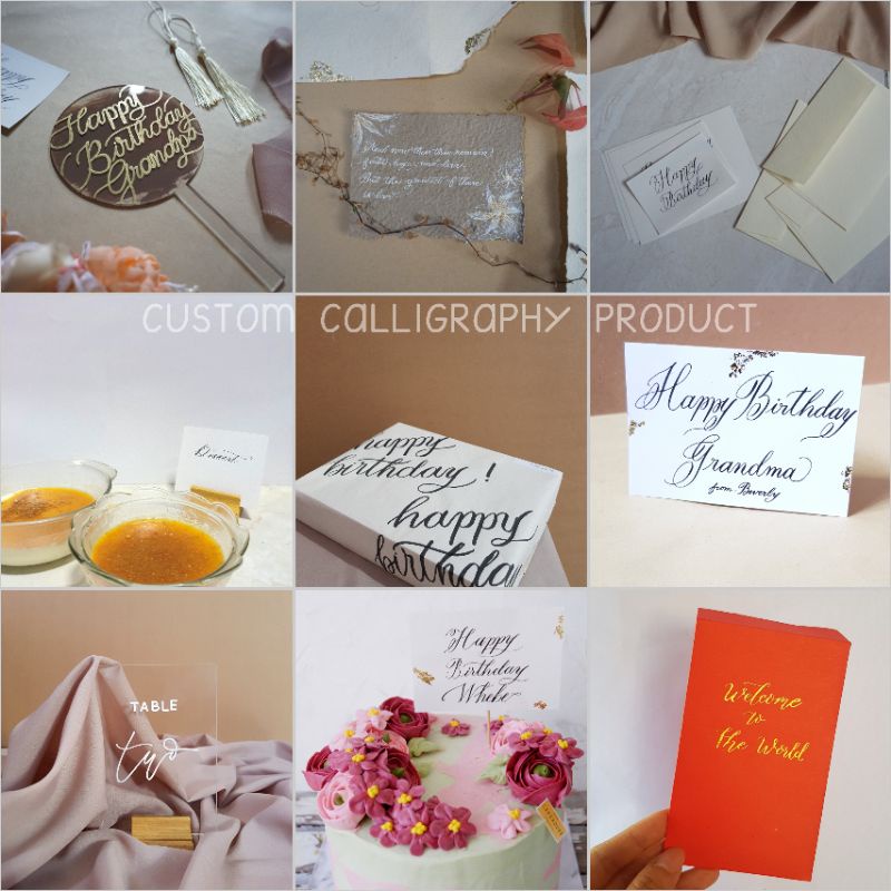 Jual custom calligraphy by request | Shopee Indonesia