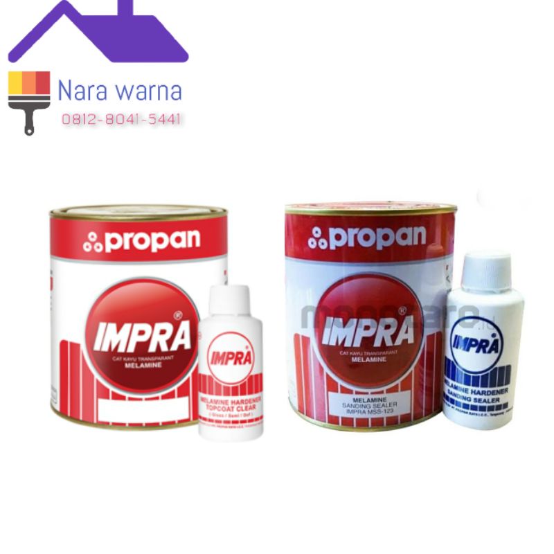 Jual Propan Impra melamine cat kayu transparant 2komponen 1Liter ...
