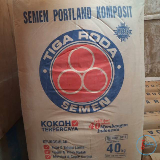 Jual Semen Tiga Roda 40kg (1 DO 200 sak) | Shopee Indonesia