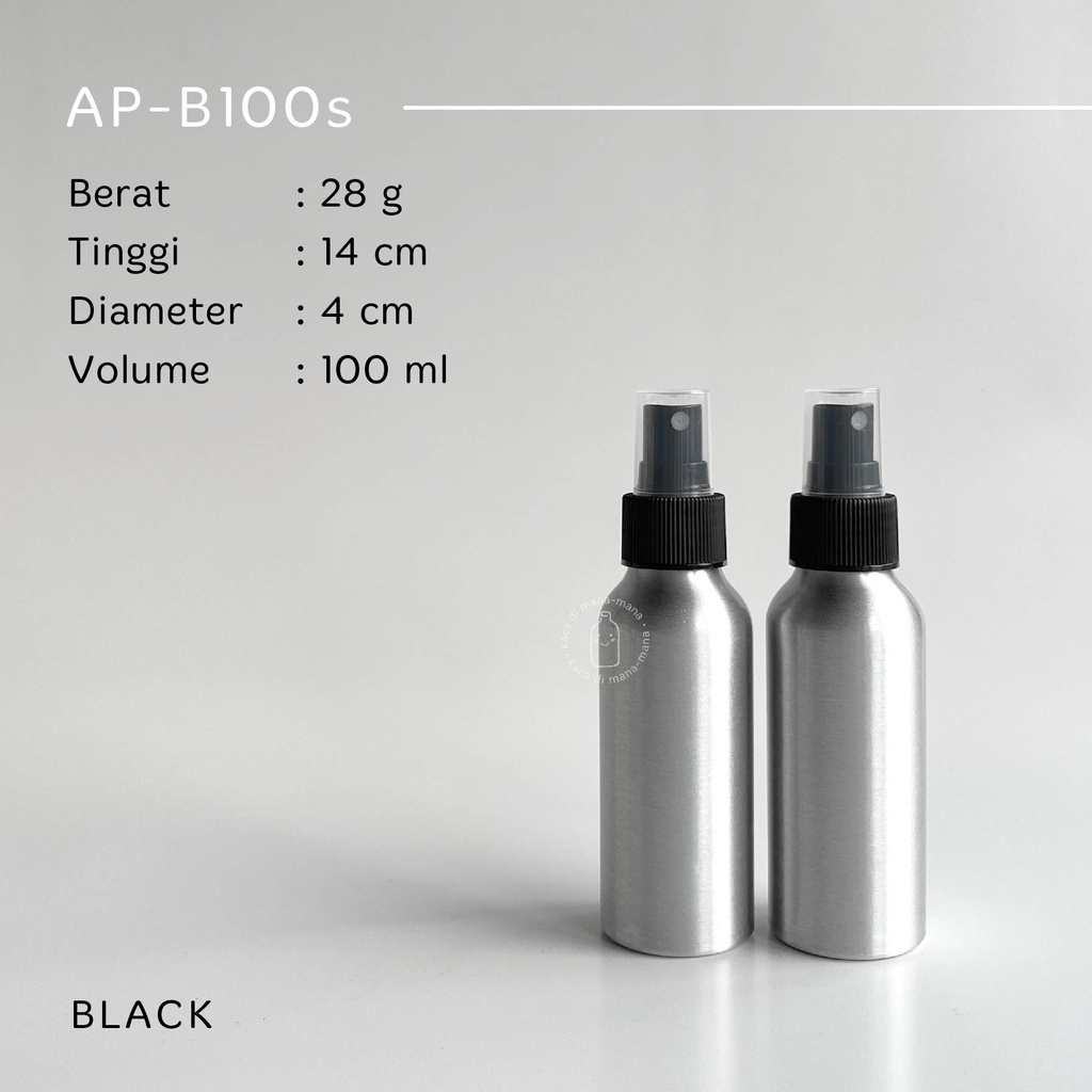 Jual Aluminium spray bottle - botol aluminium spray - parfum essential ...