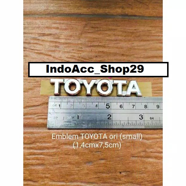Jual Emblem TOYOTA ORIGINAL 1,4cm x 7,5cm | Shopee Indonesia