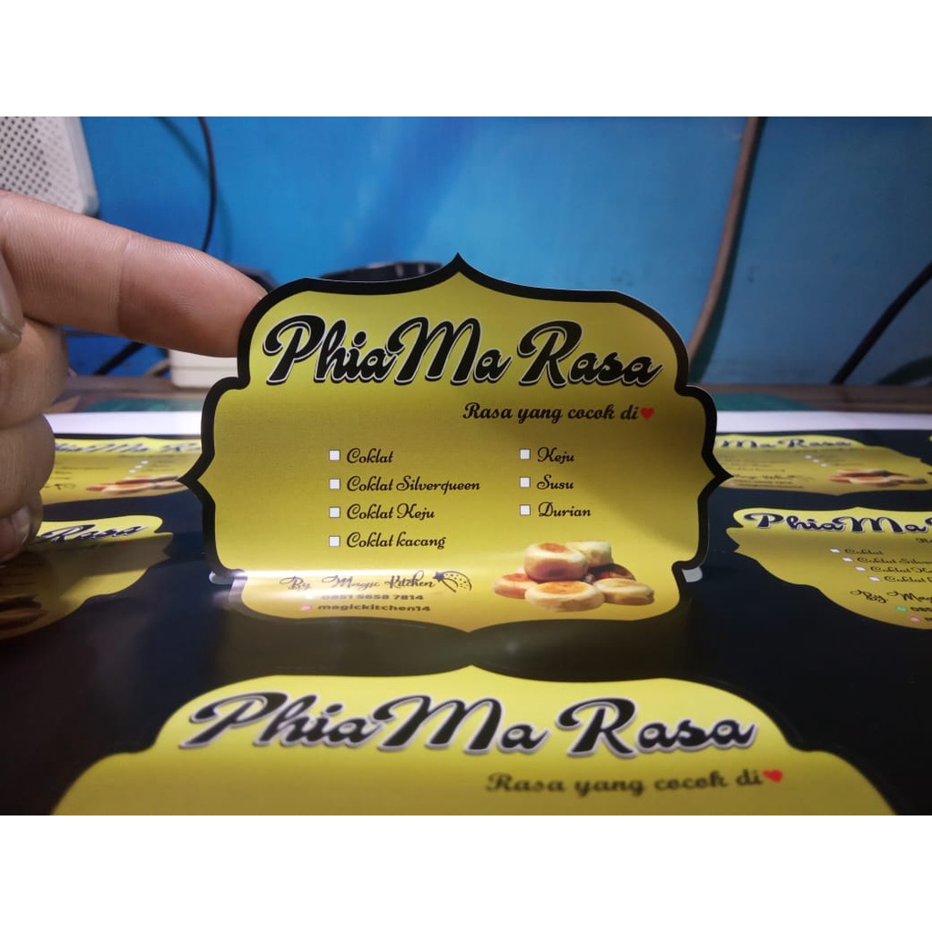 Jual Cetak Stiker Label Makanan Minuman Frozenfood Bahan Sticker Vinyl ...