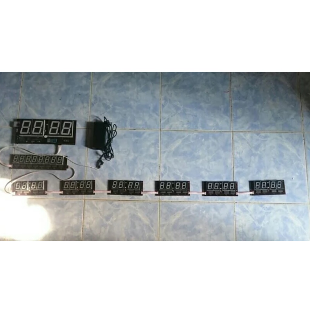 Jual Modul Kit Jam Waktu Sholat seven 7 segment. Jadwal sholat digital ...