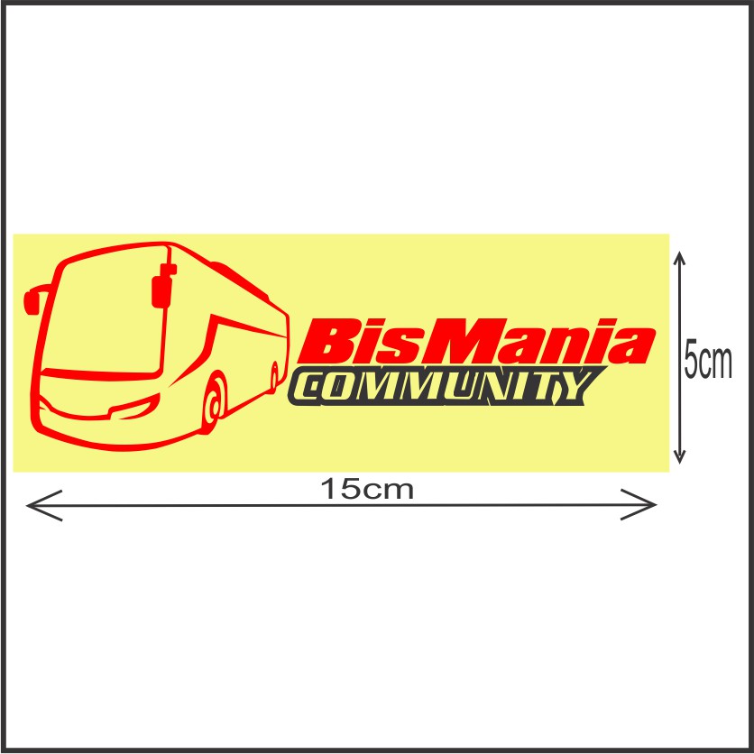 Jual stiker sticker bus bis mania community | Shopee Indonesia