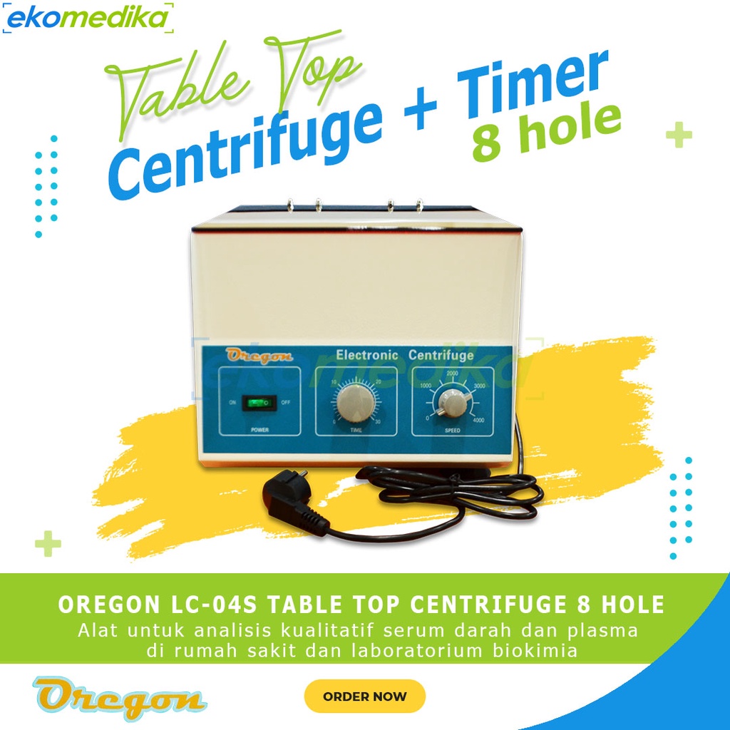 Jual Centrifuge 8 hole 12 Hole + timer OREGON LC-04S Table top Centrifuge | Shopee Indonesia