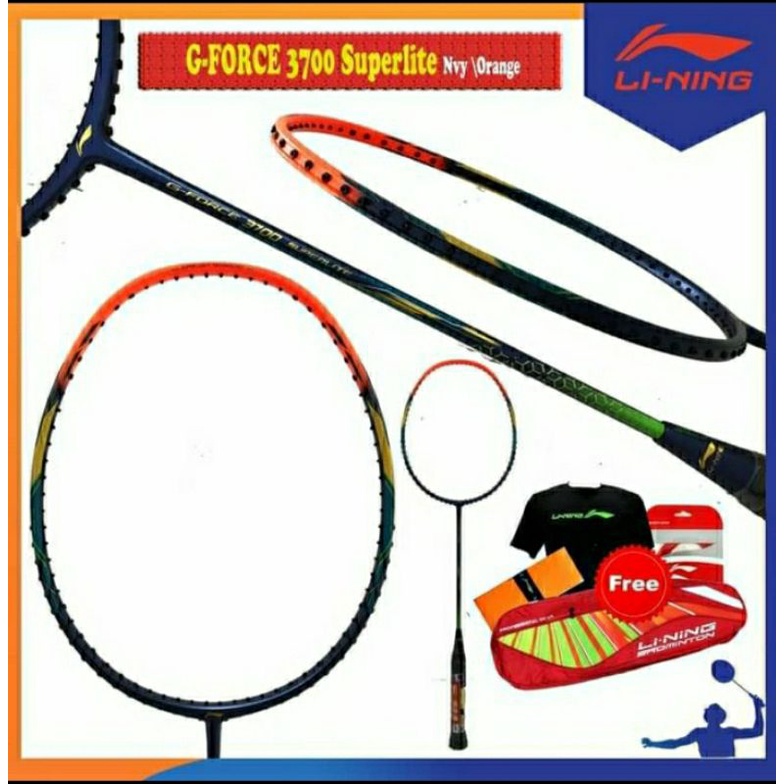 Jual RAKET BADMINTON LI-NING G-FORCE 3700 SUPERLITE ORIGINAL ...