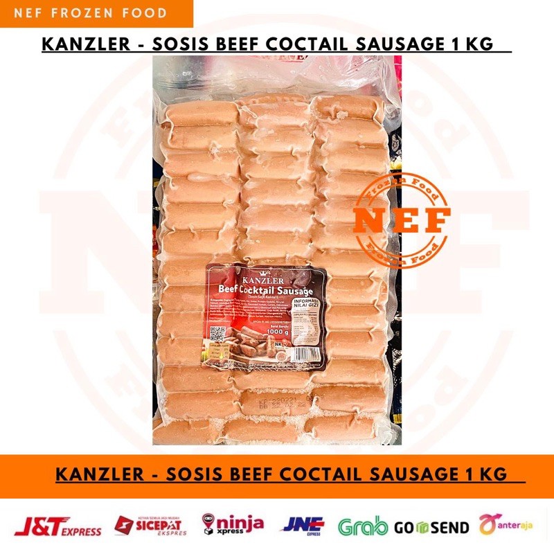 Jual Kanzler Beef Cocktail Sausages 1kg / Sosis / Frozen Food / Kentang ...