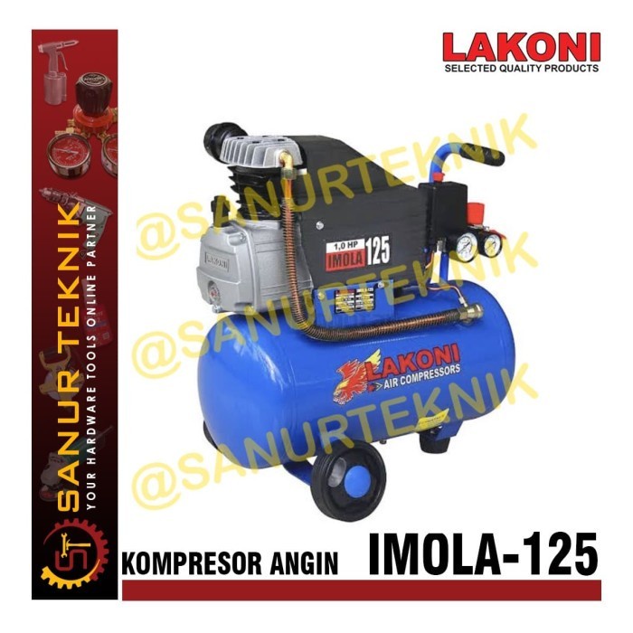 Jual LAKONI IMOLA 125 Kompresor Angin / Air Compressor 1HP 1 HP 750W ...
