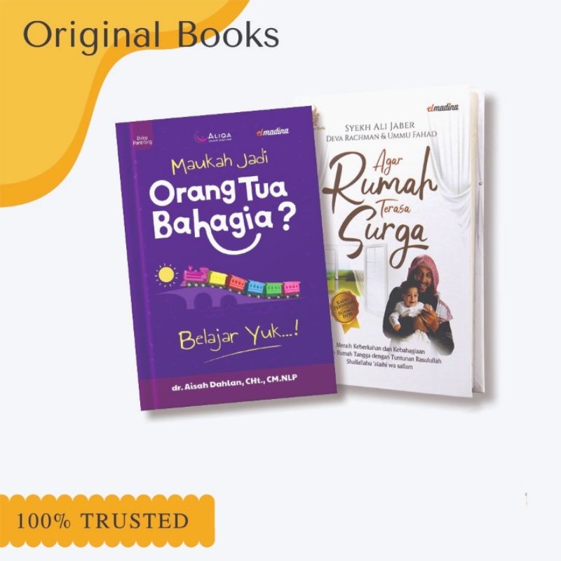 Jual Paket 2 Buku Maukah Jadi Orang Tua Bahagia + Agar Rumah Terasa Surga | Shopee Indonesia