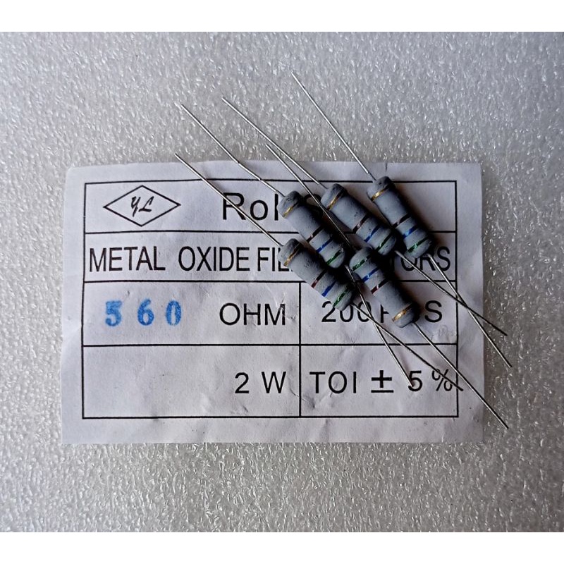 Jual (10 Buah) RESISTOR 2WATT 560 OHM RESISTOR 2 WATT 560 OHM RESISTOR 2W 560 OHM RESISTOR 2 W ...