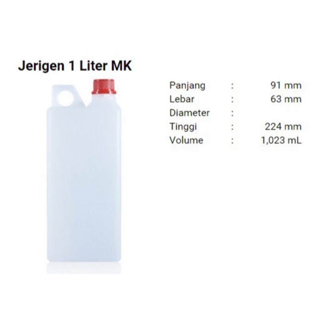 Jual JERIGEN / BOTOL 1 Liter | Shopee Indonesia