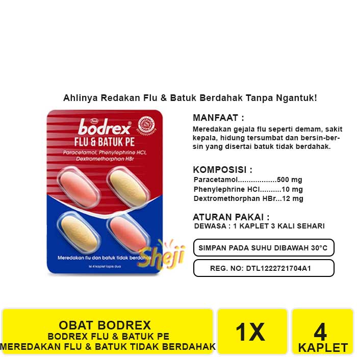 Jual BODREX OBAT SAKIT KEPALA SAKIT GIGI MENURUNKAN DEMAM, BODREX EXTRA ...