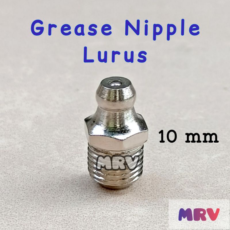 Jual 10mm Grease Nipple / Napel Grease (Steel) 10mm Straight / Lurus ...