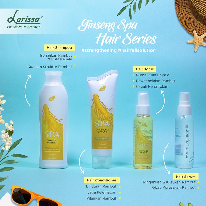 Jual Larissa Starterpack Perawatan Rambut Rontok (Ginseng + Serum ...