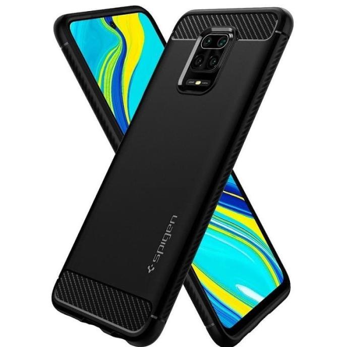 Jual CASE REDMI NOTE 9 / PRO / MAX SPIGEN RUGGED ARMOR CARBON FIBER ...