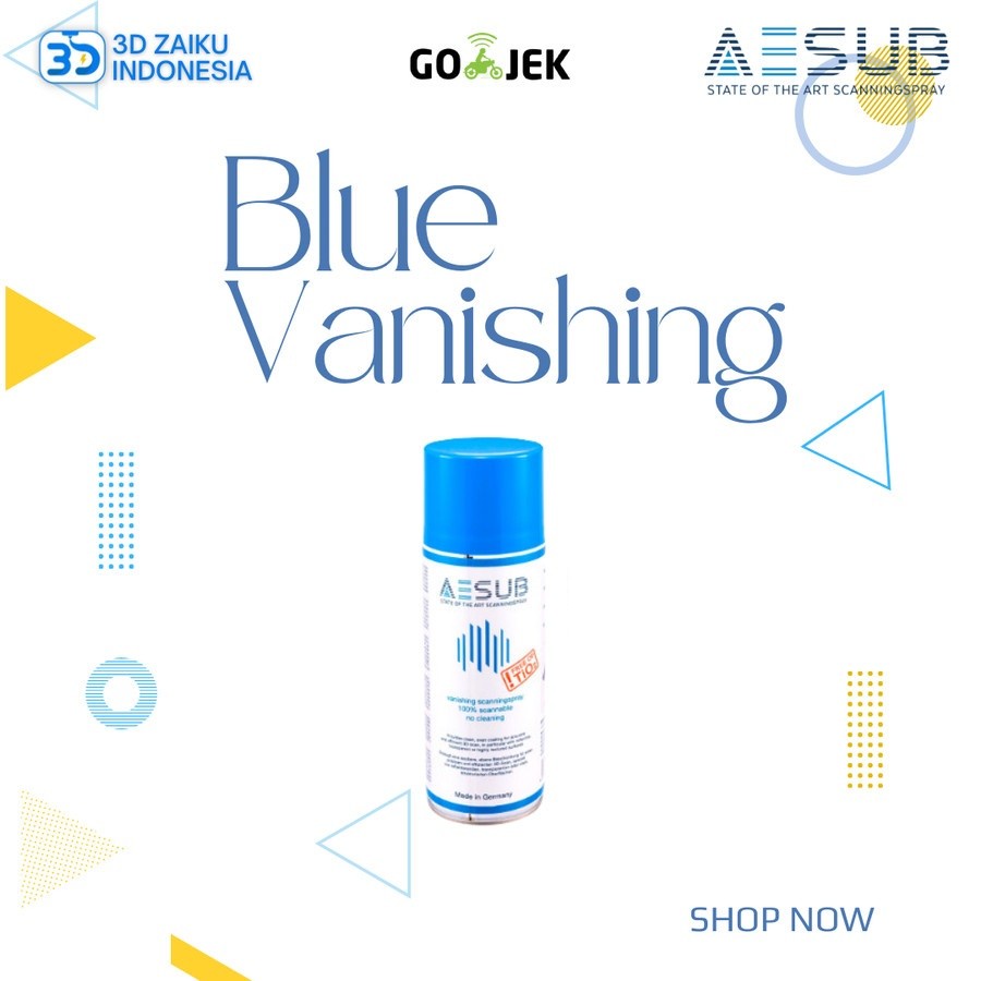 Jual Original AESUB Blue Vanishing 3D Scanner Spray for Scan Shiny Part ...