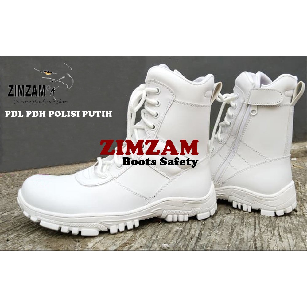 Jual SEPATU PDH PDL POLISI PUTIH SEPATU PASKIBRA UPACARA FULL PUTIH ...