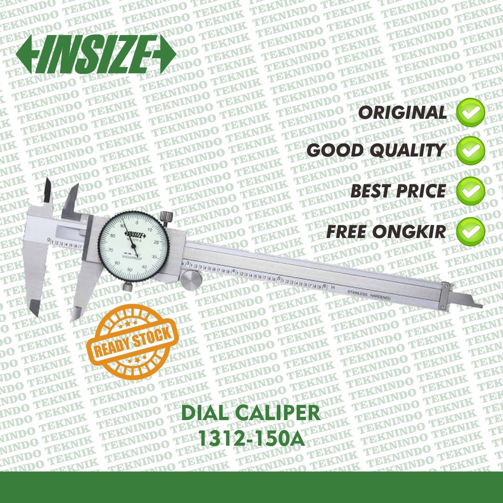Jual Insize Dial Caliper 1312-150A 0-150mm Sigmat / Jangka Sorong Original | Shopee Indonesia