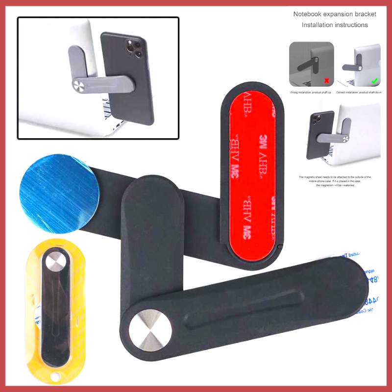 Jual stand phone holder magnetic laptop extension tempat dudukan hp ...