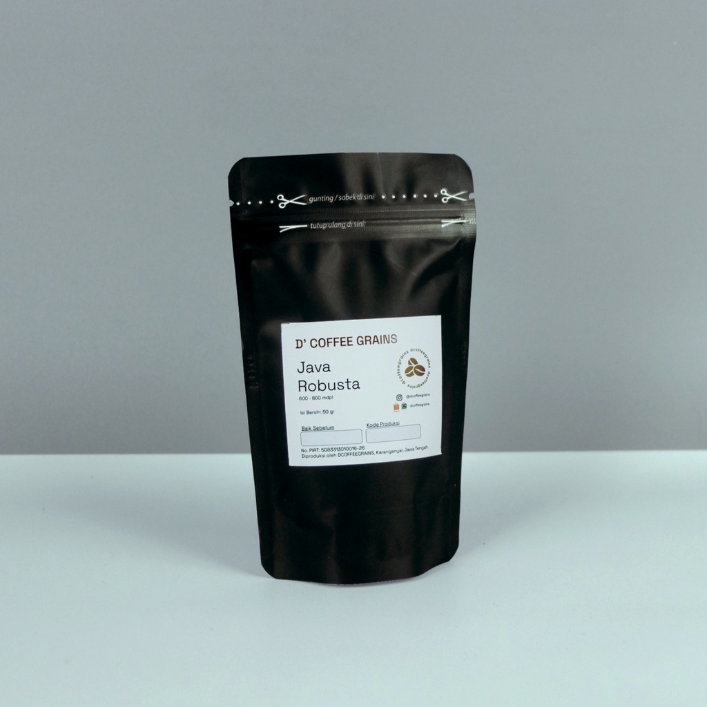 Jual Java Robusta Roasted 50 gr - Kopi Bubuk | Shopee Indonesia