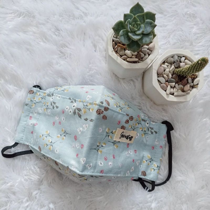 Jual masker kain 3d, masker kain 3ply , masker kain headloop 3 lapis ...