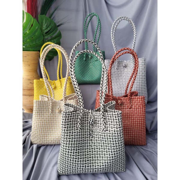 Jual Tas anyaman premium berkualitas - Tas jali kombinasi medium ...