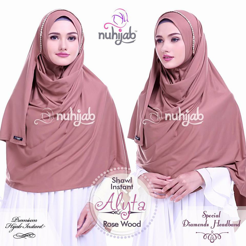 Jual Alyta Shawl Instant - Rose Wood | Shopee Indonesia