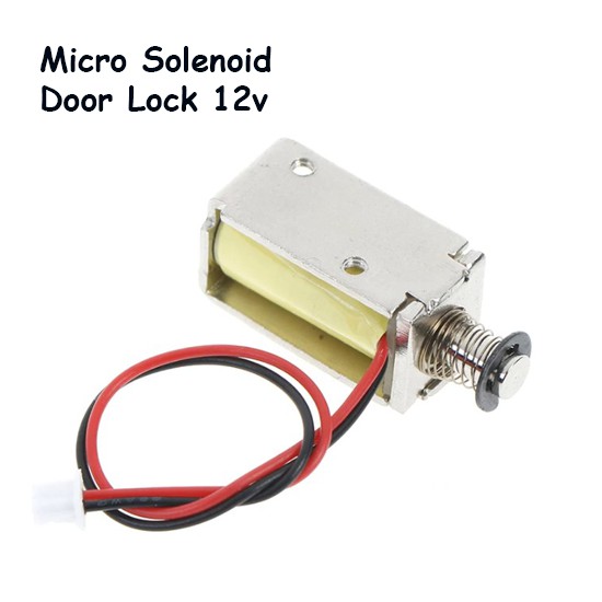 Jual Micro Solenoid Electromagnet Door Lock Pull Push Type Mini 12V ...