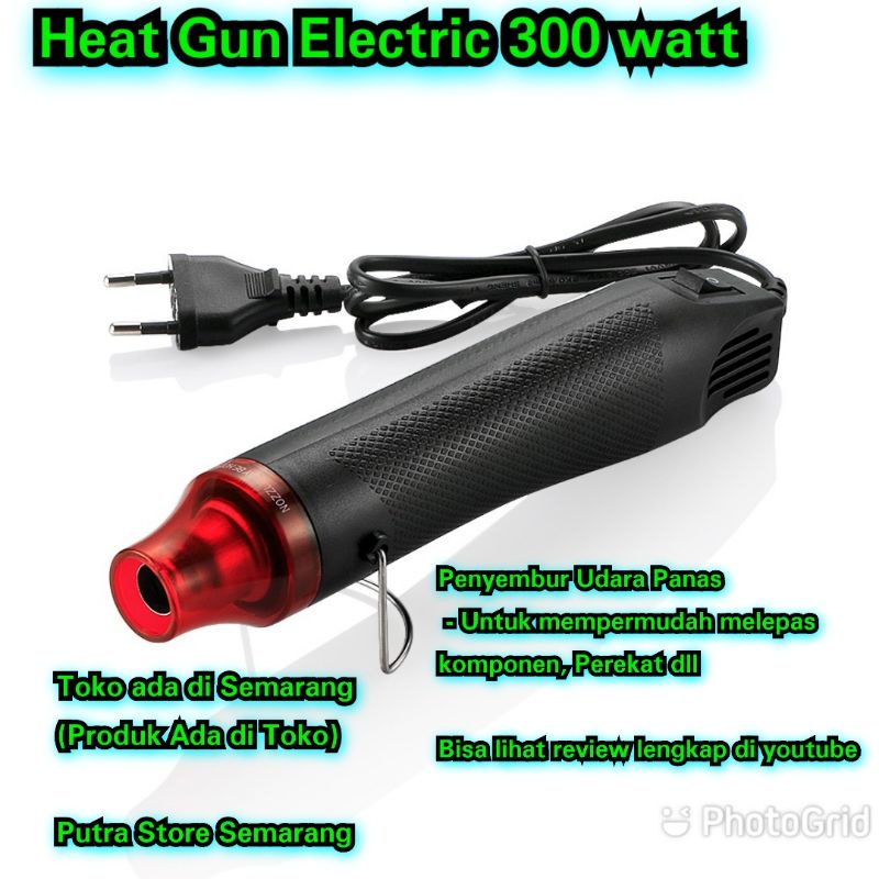 Jual Heat gun electric 300 watt Pemanas Udara penyembur udara panas ...