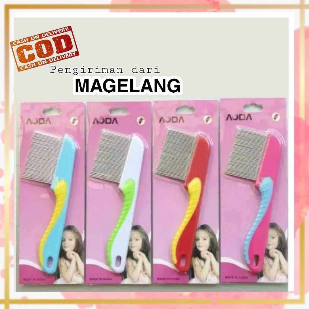 Jual Sisir Serit Kutu Rambut Magnet Besi dengan Gagang Alat Penghilang ...