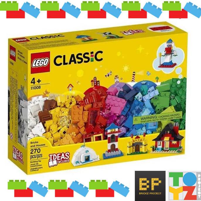 Jual LEGO 11008 CLASSIC Bricks and Houses | Shopee Indonesia