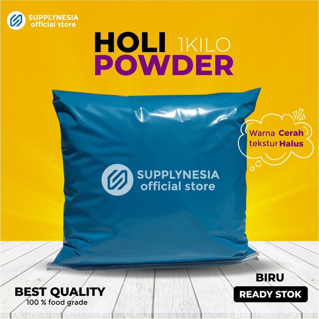 Jual Holi powder [ 1 kilo ] Tepung warna / Bubuk warna / serbuk warna ...