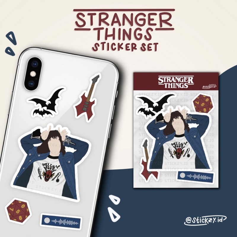 Jual STRANGER THINGS HELLFIRE CLUB STICKER SET (FREE PHOTOCARD ...