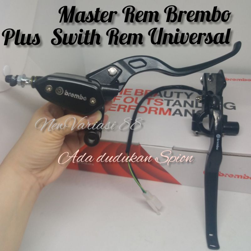 Jual MASTER REM BREMB0 PLUS SWITCH REM PLUS DUDUKAN SPION BISA BUAT ...