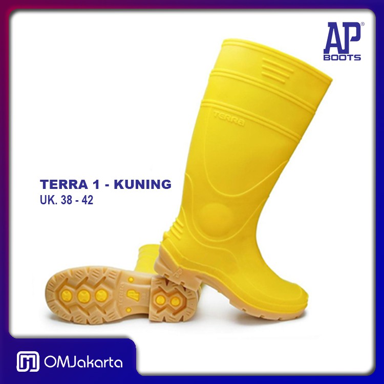 Jual Sepatu AP Boot Terra 1 Kuning | Shopee Indonesia