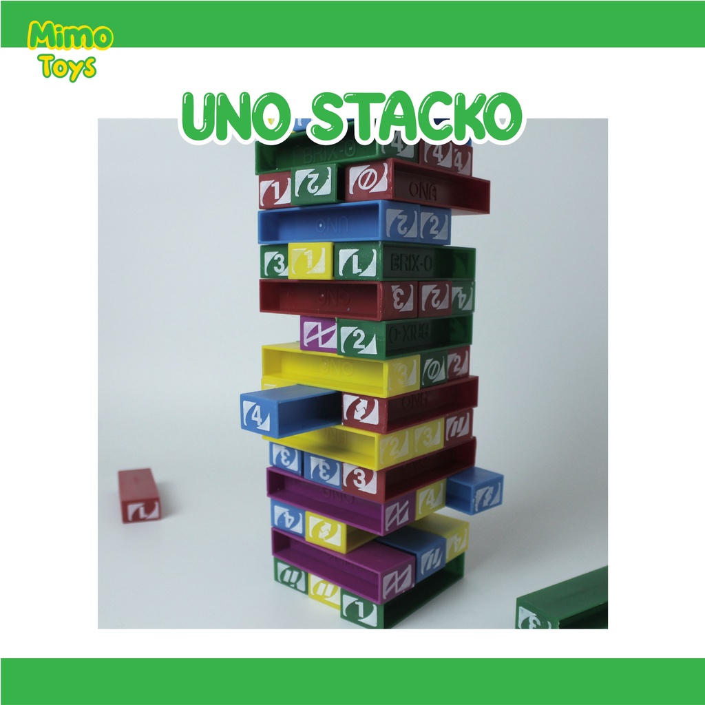 Jual MAINAN ANAK UNO STAKO BALOK SUSUN FAMILY GAME BOARD BALOK UNO ...