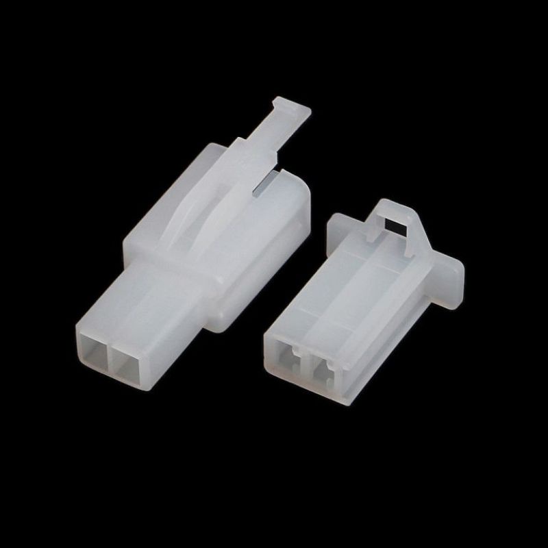 Jual 1 Pasang Socket Soket 2 Pin Kecil 2.8 Warna PUTIH Kosongan Tanpa ...