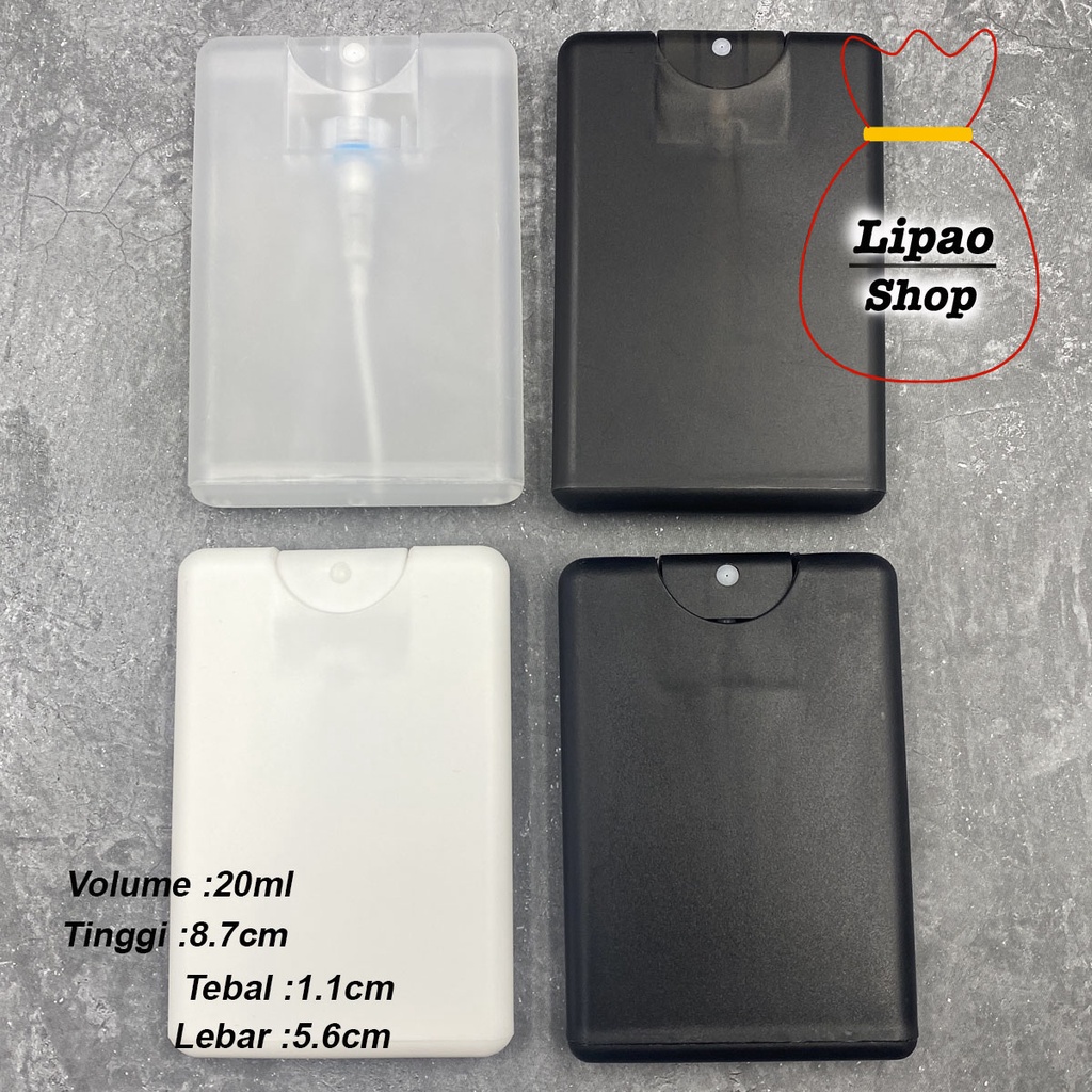 Jual Botol Spray Parfum 20ml Card / Pocket / Kartu Plastik Size ...