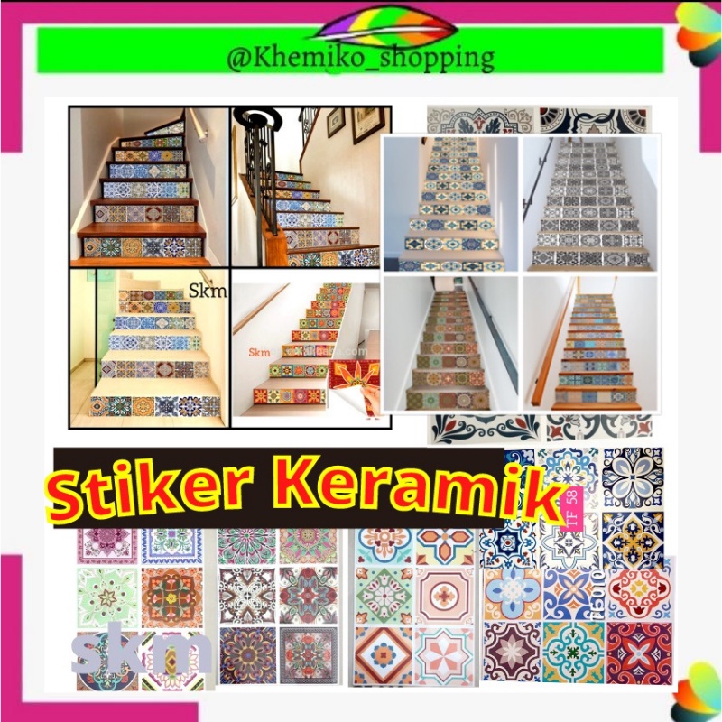 Jual KMK STIKER STICKER LANTAI KERAMIK TANGGA TF WALLSTICKER DAPUR ...