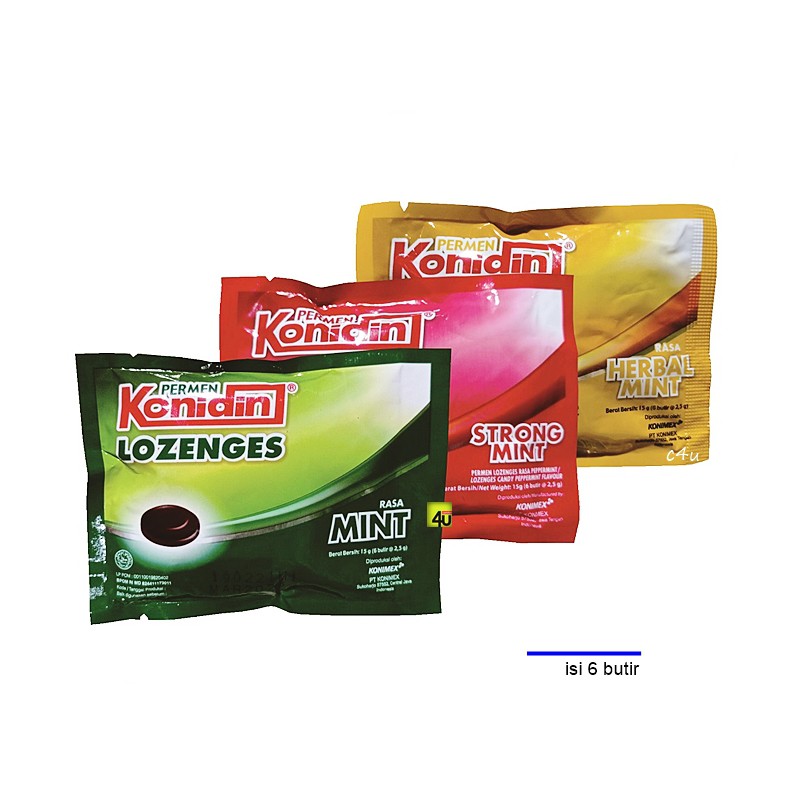 Jual Konidin Lozenges - Permen Pelega Tenggorokan - 1 SACHET isi 6 ...