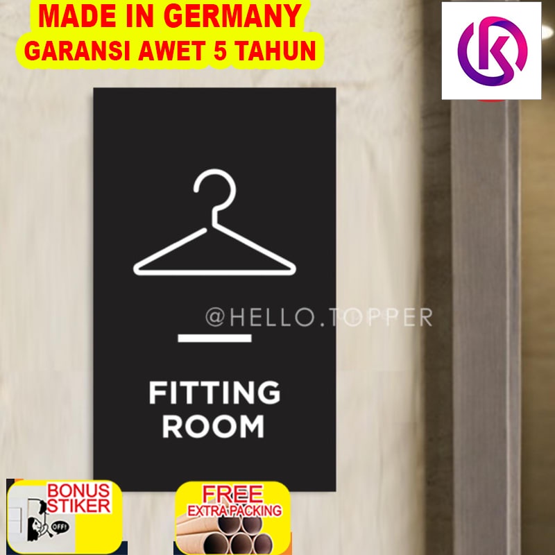 Jual Murah Sign Fitting Room Acrylic Modern 15x25 | Sign Board Acrylic ...