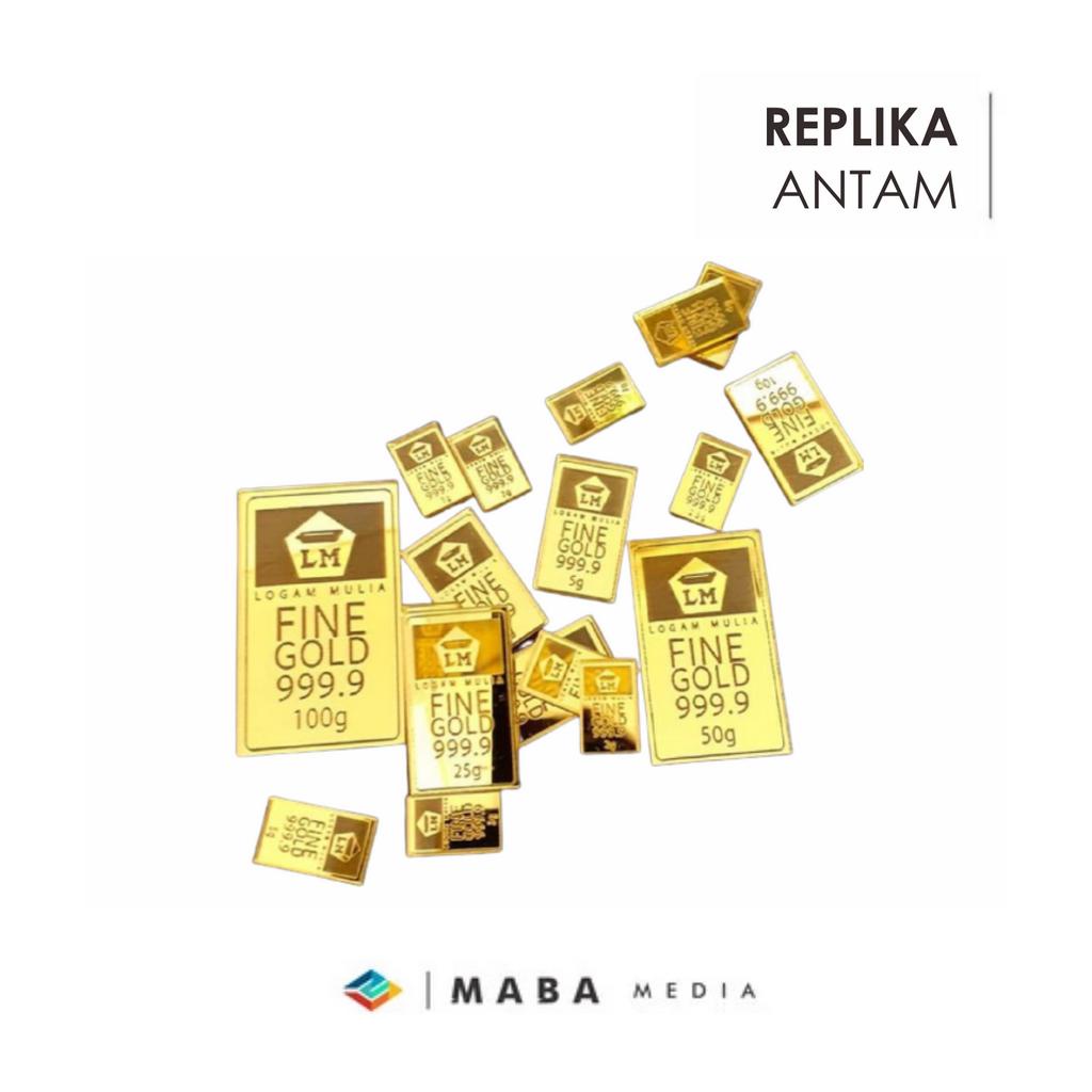 Jual Replika antam logam mulia emas batangan ( LM ) Replika gold ...
