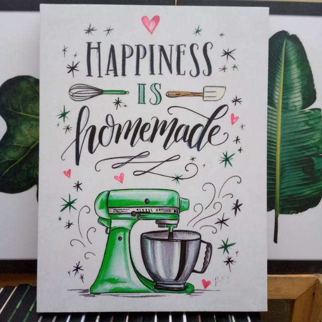 Jual Poster Kayu Happiness is HomeMade | Shopee Indonesia