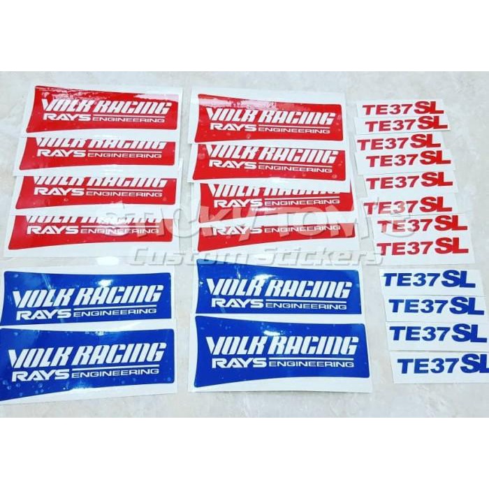 Jual Stiker Velg Mobil Volk Rays Engineering Te37 Sl | Shopee Indonesia