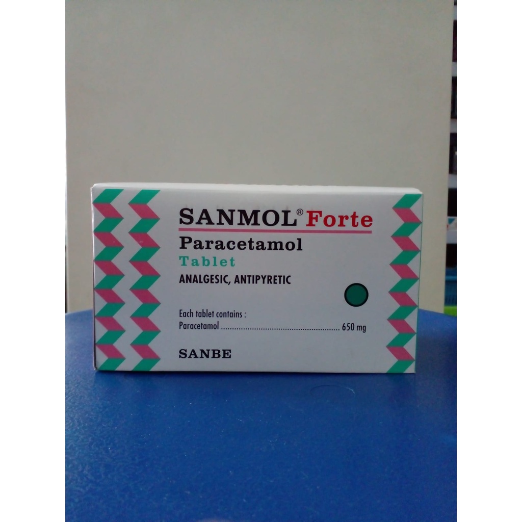 Jual Sanmol Forte Tablet (1 Box = 25 Strip = 100 pcs) | Shopee Indonesia